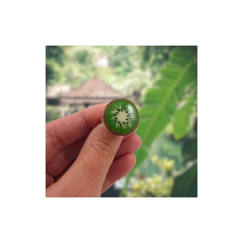 Kiwi fruit slices adjustable ring