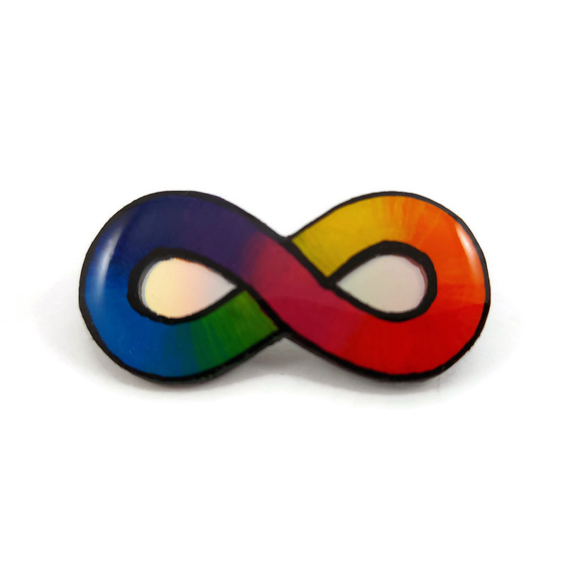 Neurodiversity rainbow infinity Magnet